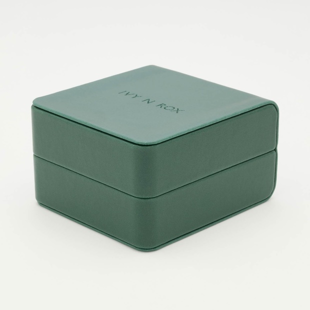 Ivy n Rox Bliss klockset dam - rektangulär, guld, 19x28 mm